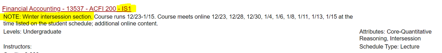 Winter Intersession | Bridgewater State University